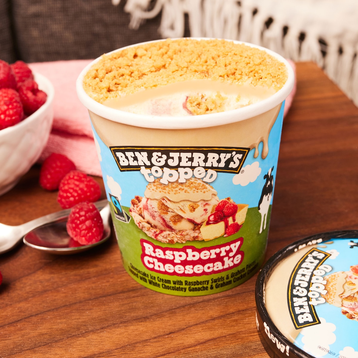 Raspberry Cheesecake Topped | Ben & Jerry’s Raspberry Cheesecake Topped | Ben & Jerry’s
